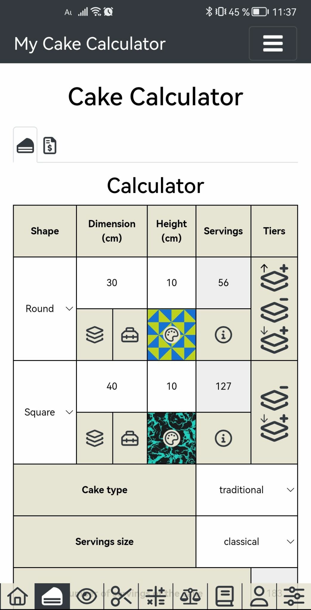 My Cake Calculator – The most complete app for professional Cake Designers